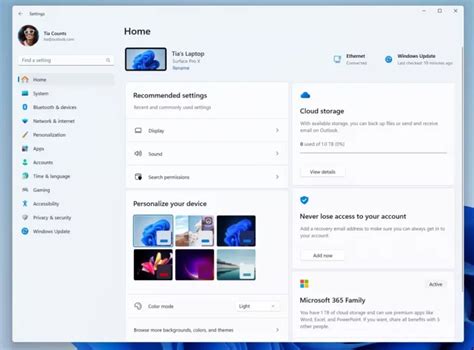 windows 11 23h2 update will feature new home page in the settings app