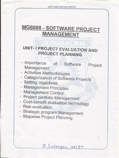 Spm Unit 1 Notes 1 Pdf