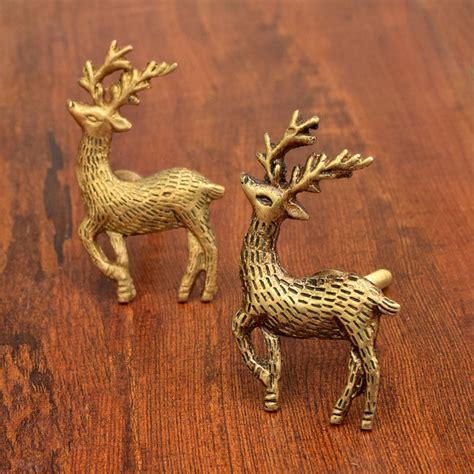 Otis Brass Deer Cabinet Dresser Knob Spruce And Pop