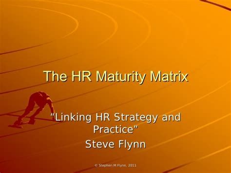 The Hr Maturity Matrix Cipd