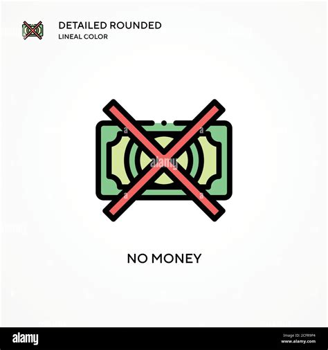 No Money Vector Icon Modern Vector Illustration Concepts Easy To Edit