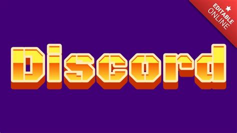 Discord Retro Game Logo Title Text Effect Generator