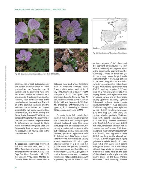 A Monograph Of The Genus Geranium L Geraniaceae Nhbs Academic