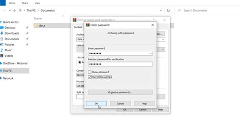 How To Create A Password Protected Zip File In Windows 1011