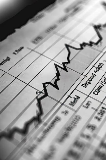 Premium Photo Abstract Technology Financial Graph Data Visualization