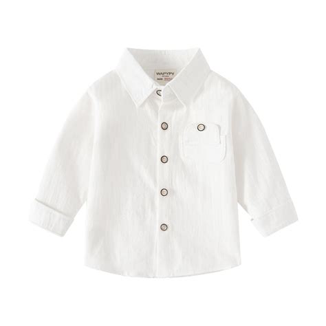 Girls Button Down Shirts Boys Formal Outfit Boy White Button Down