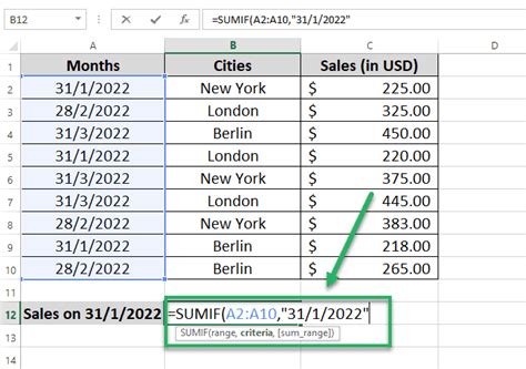 How To Use The SUMIF Function In Excel And SUMIFS