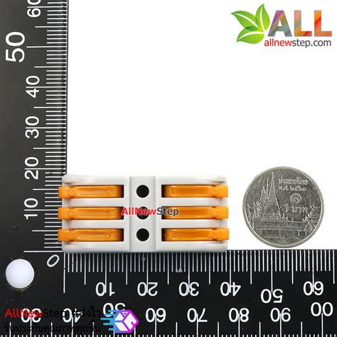 ขั้วต่อสายไฟ 3 เส้น Terminal Block สีส้ม 3p Arduinoall ขาย Arduino
