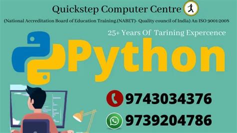 Best Python Training Course In R T Nagar Bengaluru 9743034376 In