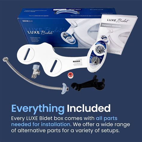 Luxe Bidet Neo 185 Dual Nozzle Self Cleaning Non Electric Bidet Attachment