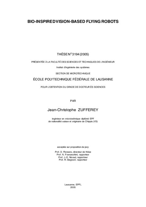 Pdf Bio Inspired Vision Based Flying Robots Jean Daniel Nicoud