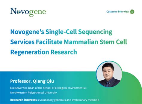 Novogenes Single Cell Sequencing Services Facilitate Mammalian Stem Cell Regeneration Research