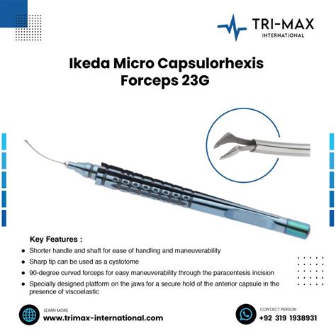 Mohammad Anas On Linkedin Ikeda Micro Capsulorhexis Forceps Key