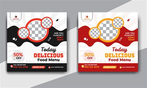 패스트 푸드 레스토랑 비즈니스 마케팅 소셜 미디어 게시물 또는 추상적 인 배경의 웹 배너 템플릿 디자인 신선한 피자 버거 및