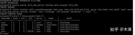 用postgresql Fdw做敏捷式数据融合 知乎