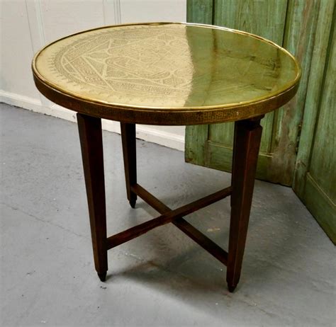 Brass Top Coffee Table Or Occasional Table For Sale At 1stdibs