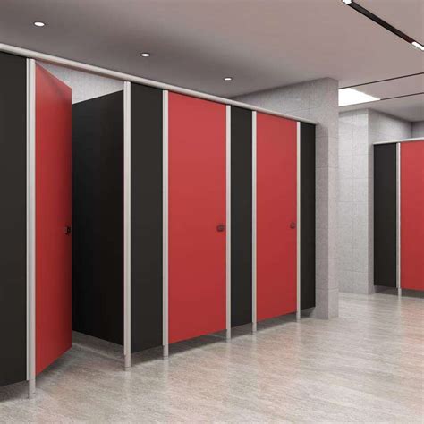 Overhead Braced Solid Phenolic Board Partitions Compact Laminate