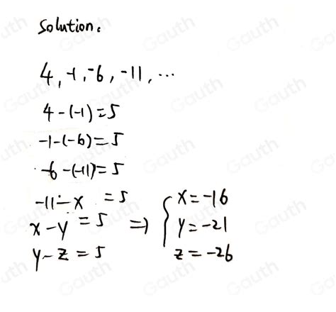 Solved What Are The Next Three Terms In The Sequence 4 1 6 11 [algebra]