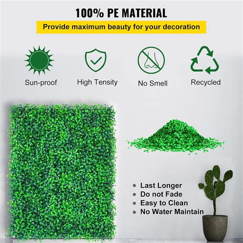 Buy Vevor Artificial Boxwood Panel Uv Boxwood Hedge Wall Panels