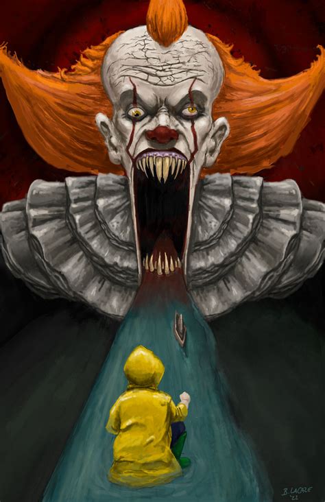 Georgie And Pennywise By Brian Lacaze R Imaginarystephenking