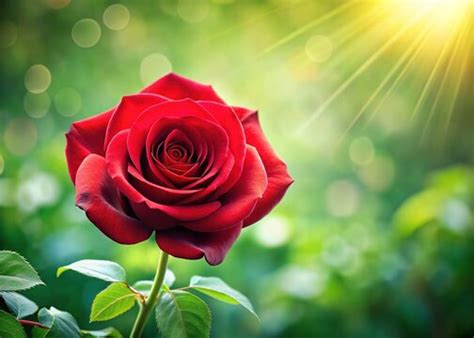 Single Red Rose Hd Wallpaper For Desktop Free