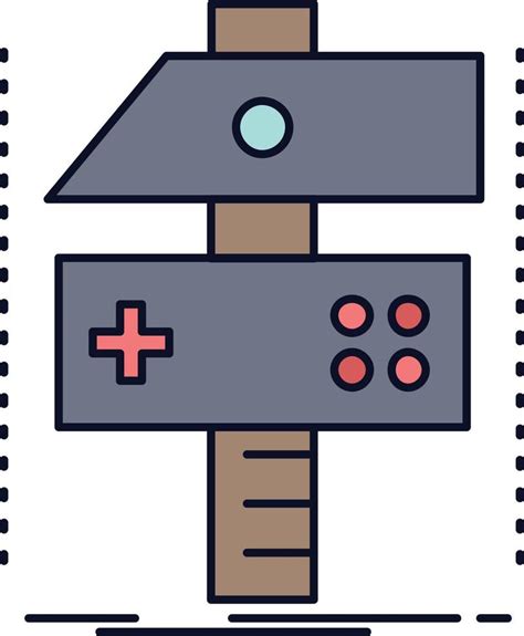 Build Craft Develop Developer Game Flat Color Icon Vector 13334421