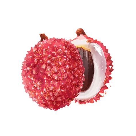 Lichee On Red Background Lichee Tasty Eating Vector Lichee Tasty Eating Png And Vector With