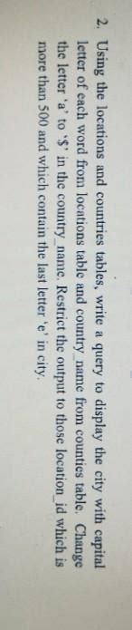 solved b sql statements write the sql statements of the