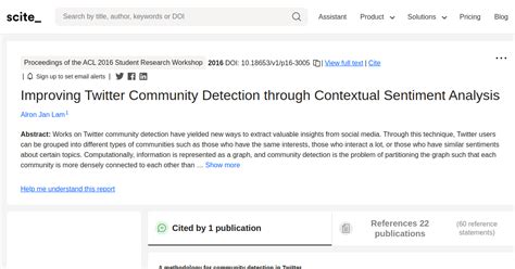 Improving Twitter Community Detection Through Contextual Sentiment Analysis