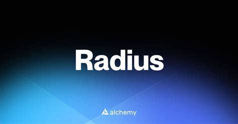 Radius Raas Tools Alchemy
