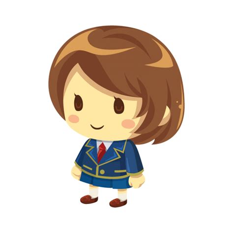 制服を着た女子高生（学生）のイラスト素材 商用可能な無料フリーのイラスト素材ならストックマテリアル