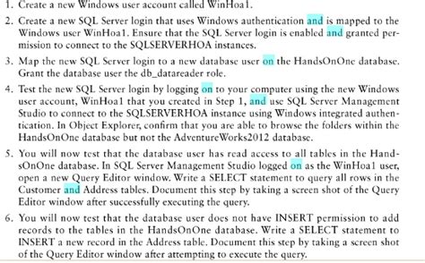 SOLVED 1 Create A New Windows User Account Called WinHoa1 2 Create