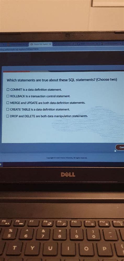 Solved In A Sql Statement Which Clause States The