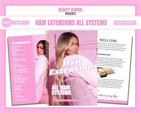 Hair Extensions Training Manual All Systems Methods And Techniques