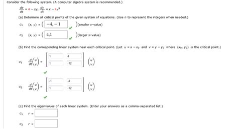 solved consider the following system a computer algebra