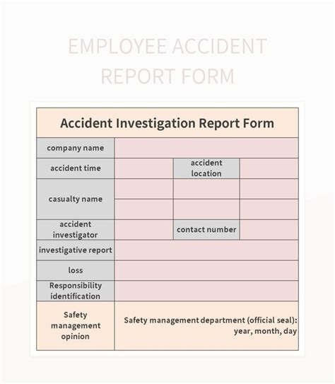 Free Incident Report Templates For Google Sheets And Microsoft Excel Slidesdocs