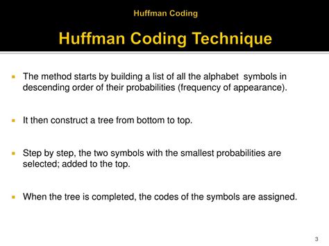 Ppt Ee800 Term Project Huffman Coding Powerpoint Presentation Free Download Id5352679