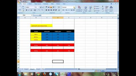 Microsoft Office Excel 2007 Part 2 Bangla Youtube