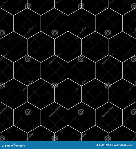 Vector Seamless Cubic Hexagon Pattern Abstract Geometric Low Poly Background Stock Vector