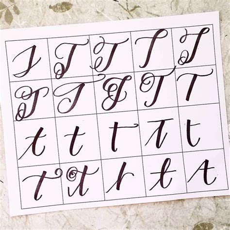T In Cursive Alphabet AlphabetWorksheetsFree Com