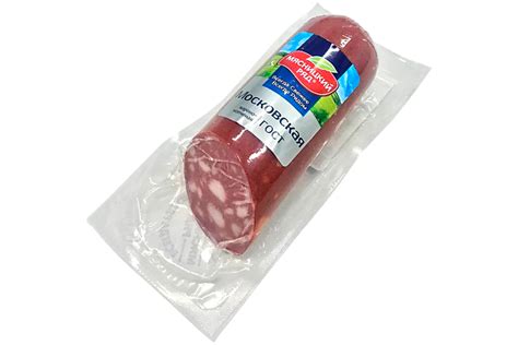 Колбаса «Мясницкий ряд» Московская, варено-копченая, 250 г – купить по ...