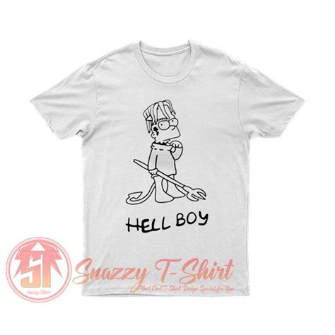 Lil Peep Bart Simpson Hell Boy Cute T Shirt Cute Tshirts Cool T