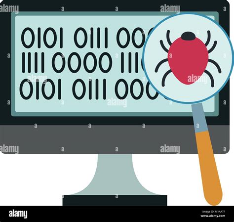 Checking Computer Virus Stock Vector Image Art Alamy