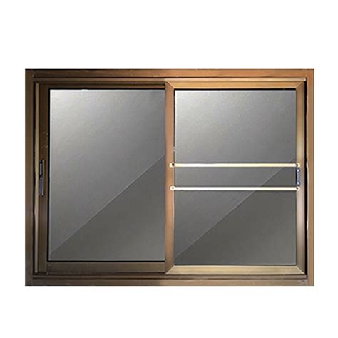 หน้าต่างอะลูมิเนียมบานเลื่อน Nk รุ่น 2 บานพร้อมมุ้ง กระจกชา ขนาด 120 X 108 5 ซม สีชา บริษัท