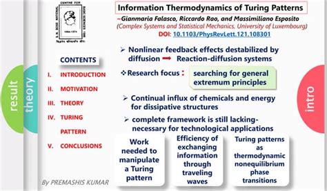 information thermodynamics of turing pattern pptx