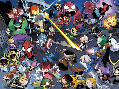 Avengers Chibi Wallpapers Top Free Avengers Chibi Backgrounds