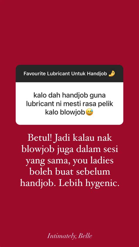Favourite Lubricant Untuk Handjob Intmtly