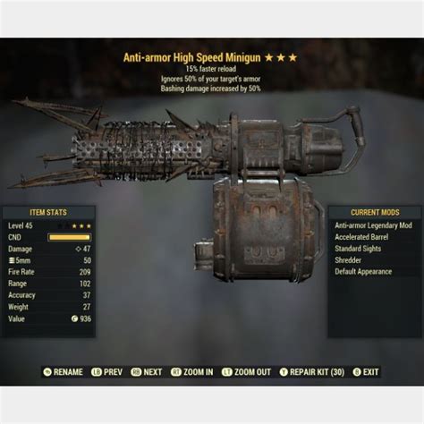 Weapon Aa Bash Minigun Rl Game Items Gameflip