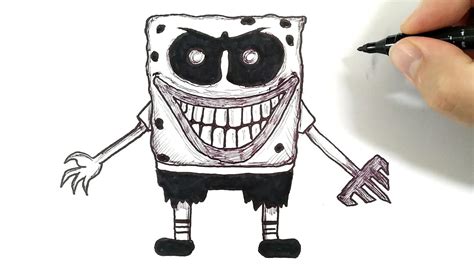Evil Spongebob Drawing Regular Price Tagged Spongebob Ii Creepyfied