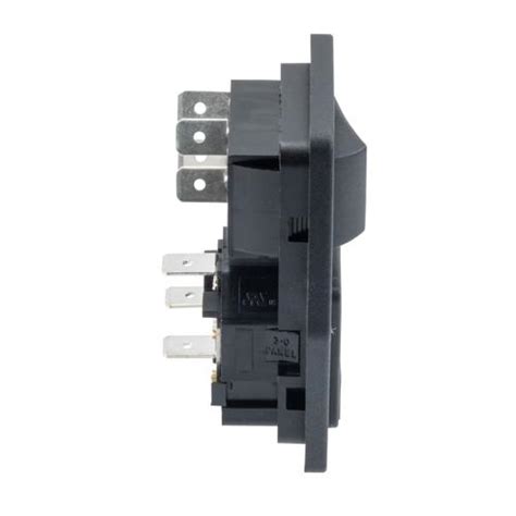 Vertical Power Entry Module Side Fixing Flange Mount C14 Inlet Double Contact Switch 72 3 Mm